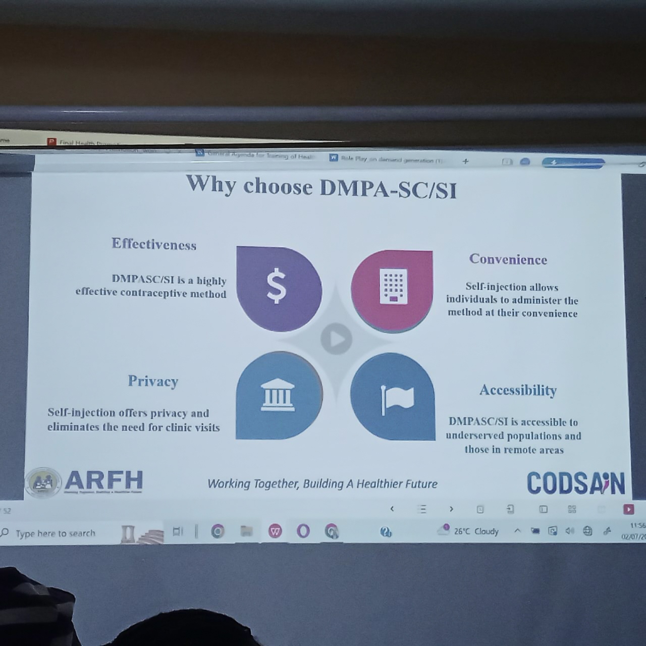 Training of Health Educators on Integrated Demand Generation on Family ...